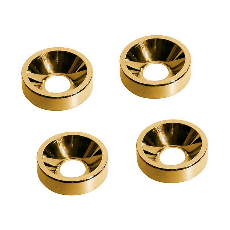 Boston Neck Mounting Ferrules Pack of 4 (Gold, 14 mm) | Reverb Canada
