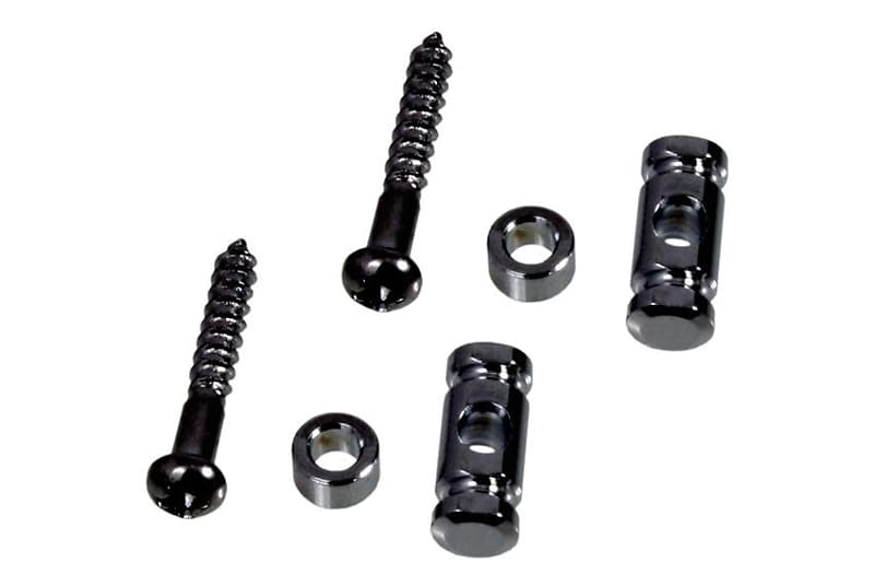 Allparts AP-0727-003 Black Barrel String Guides (Set of 2) | Reverb