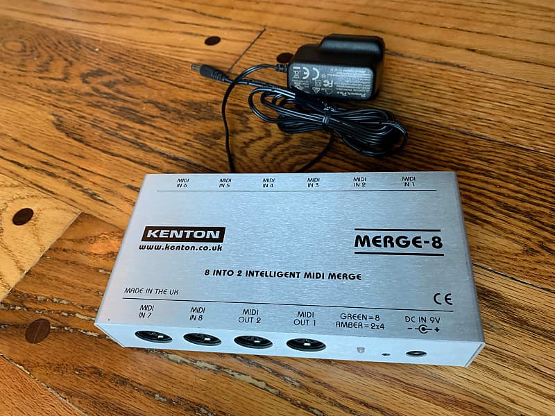 Kenton Merg-8 MIDI Merge Box 2019 Silver | Reverb