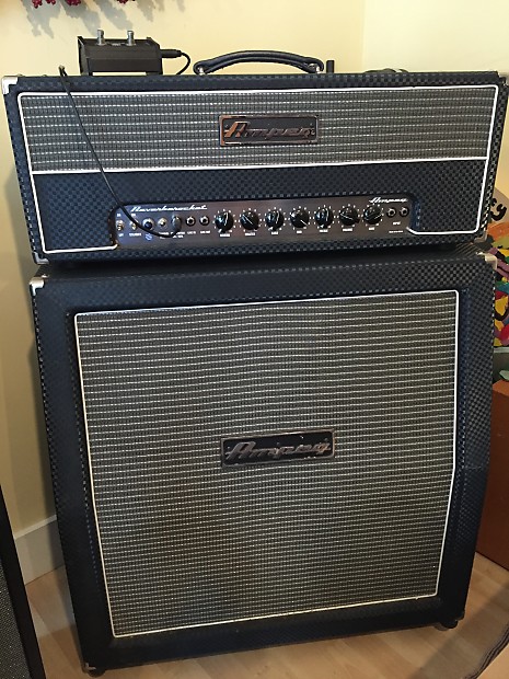 Ampeg Reverberocket R-50H & matching 4x12 cab 1999 suhweet | Reverb