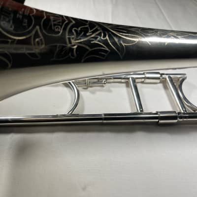 Vintage King Conservatory 1920s Silver Plated Trombone over | Reverb