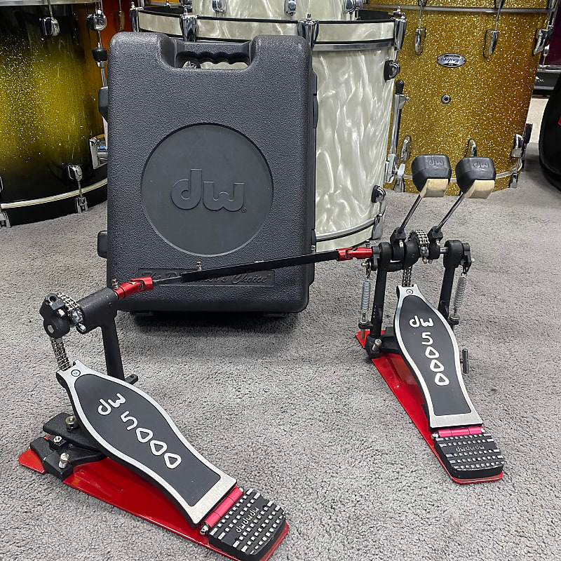 DW 5000 Series Double Bass Drum Pedal - W/ Case | Reverb