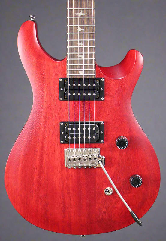 PRS SE CE24 Standard Satin Electric Guitar Vintage Cherry Red | Reverb