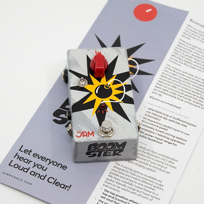 JAM Pedals Boomster mk2 - Silicon Clean Boost and Stand Alone | Reverb