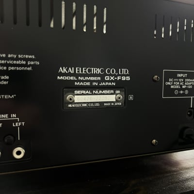 Akai GX-F95 Stereo Cassette Deck 1981 | Reverb
