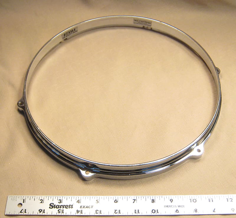 Tama Starcast Die Cast 12 inch 6 hole Tom Drum Hoop Rim | Reverb