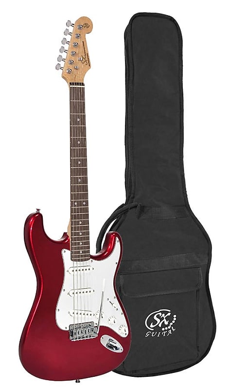 SX Standard Series ED1/CAR electric guitar, with 3 single | Reverb