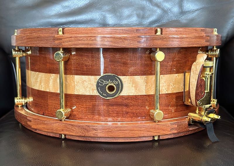 Stanbridge Bubinga and Birdseye Maple 14x6" snare- MINT! | Reverb