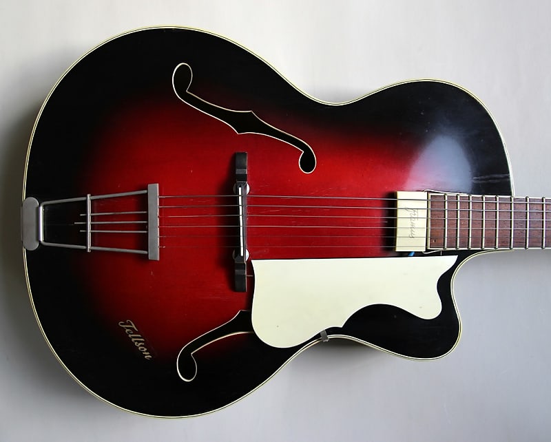 1960's Tellson Hollowbody - Red Rose | Reverb