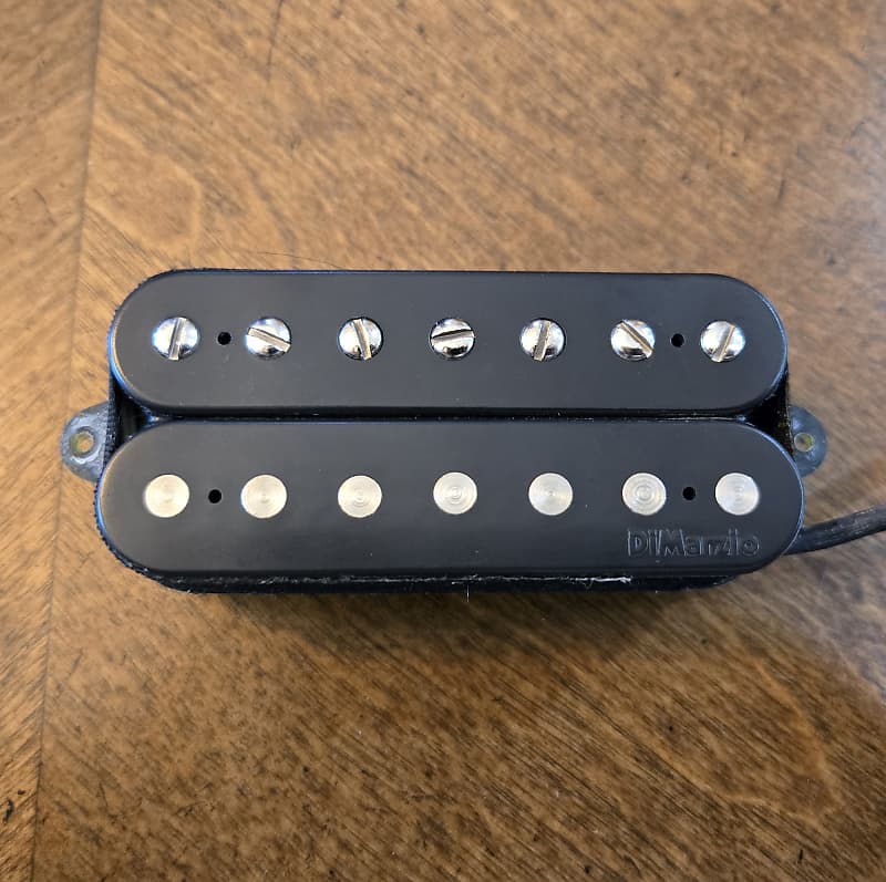DiMarzio IH759BKRL PAF 7 String Humbucker 2010s - Black | Reverb