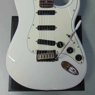 2010 Squier Deluxe Hot Rails Stratocaster, White | Reverb