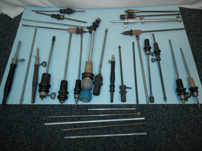 Various Upright Bass Endpins Lot of 29 used endpins | Reverb