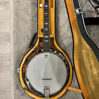 morris deluxe 5 string banjo 1970's 1980's - Natural Japan | Reverb