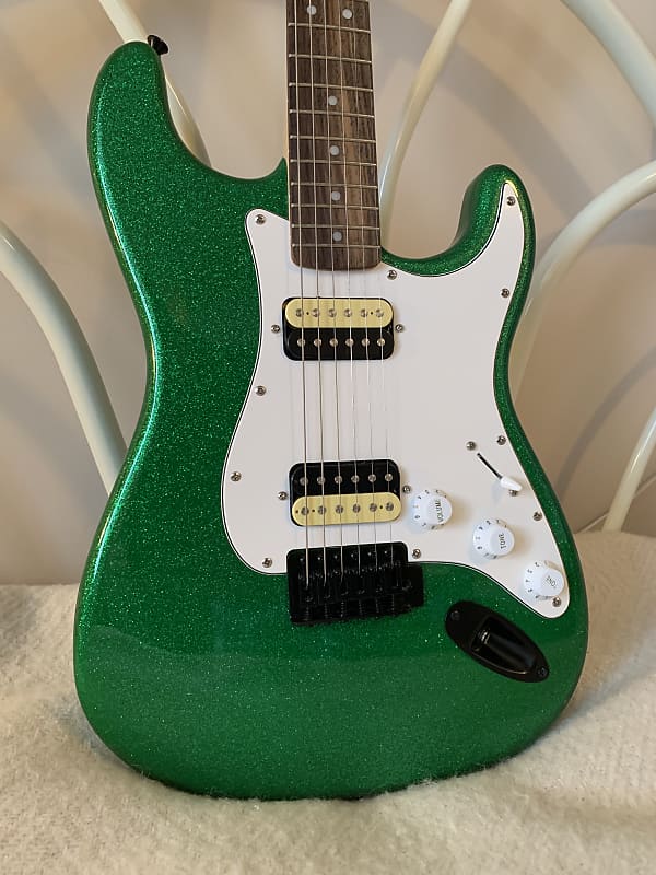 Fender Squire Stratocaster FSR Candy Green Sparkle | Reverb Canada