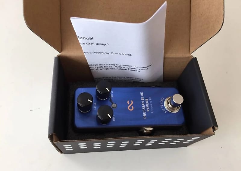 One Control Prussian Blue Reverb w/ Original box & | Reverb UK
