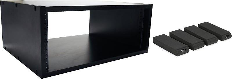 Gator GR-STUDIO-4U - 4U Studio Rack Bundle with Auralex MoPAD | Reverb