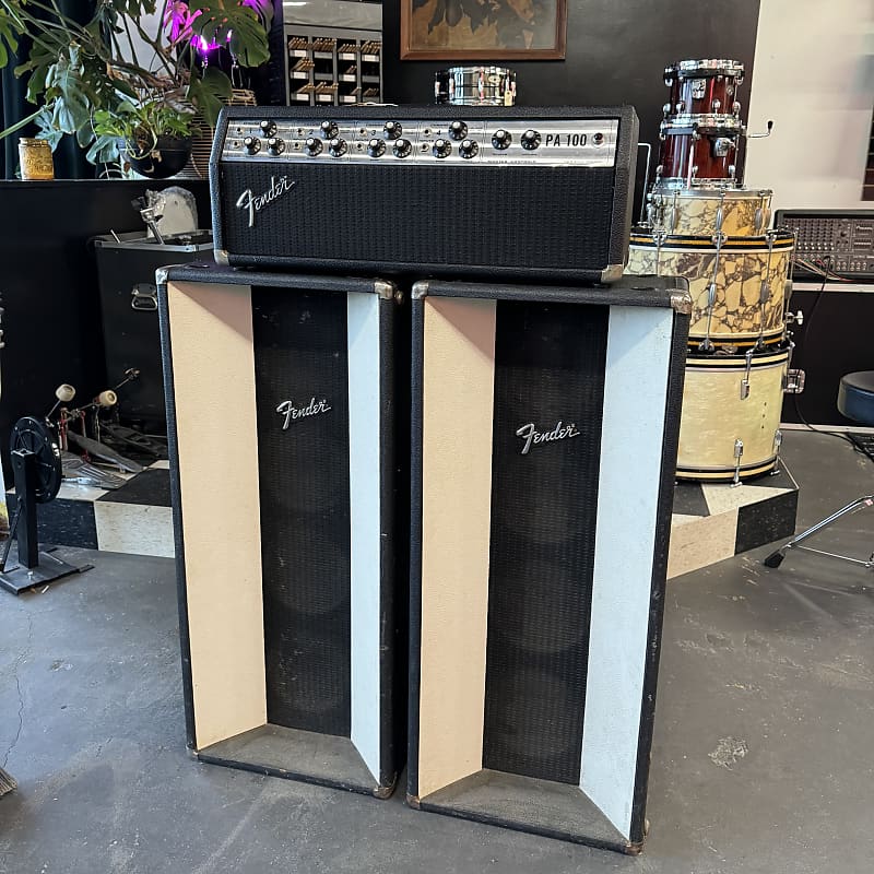 Fender PA100 and Sound Column pair 1960s | Reverb