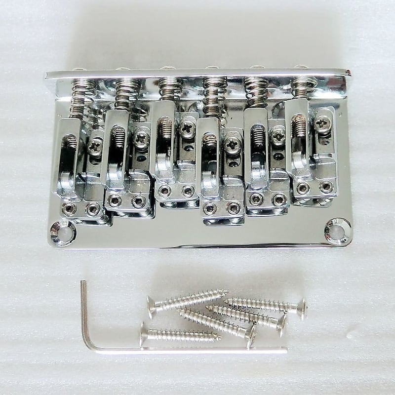 12 String ST Style Fixed Hardtail Bridge in Chrome | Reverb