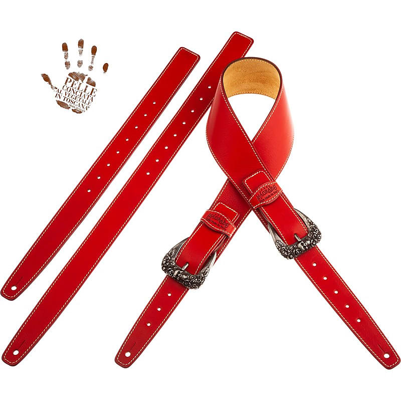 Twin Buckle TS Core Red 7 cm Skull & Roses Silver buckle | Reverb