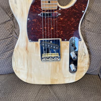 Partscaster Telecaster Rare Box Elder wood 1 piece body with | Reverb