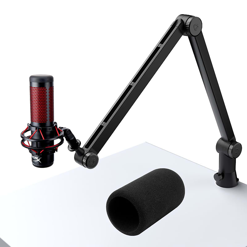 HyperX QuadCast Boom Arm - Upgraded Heavy Duty Mic Arm with | Reverb