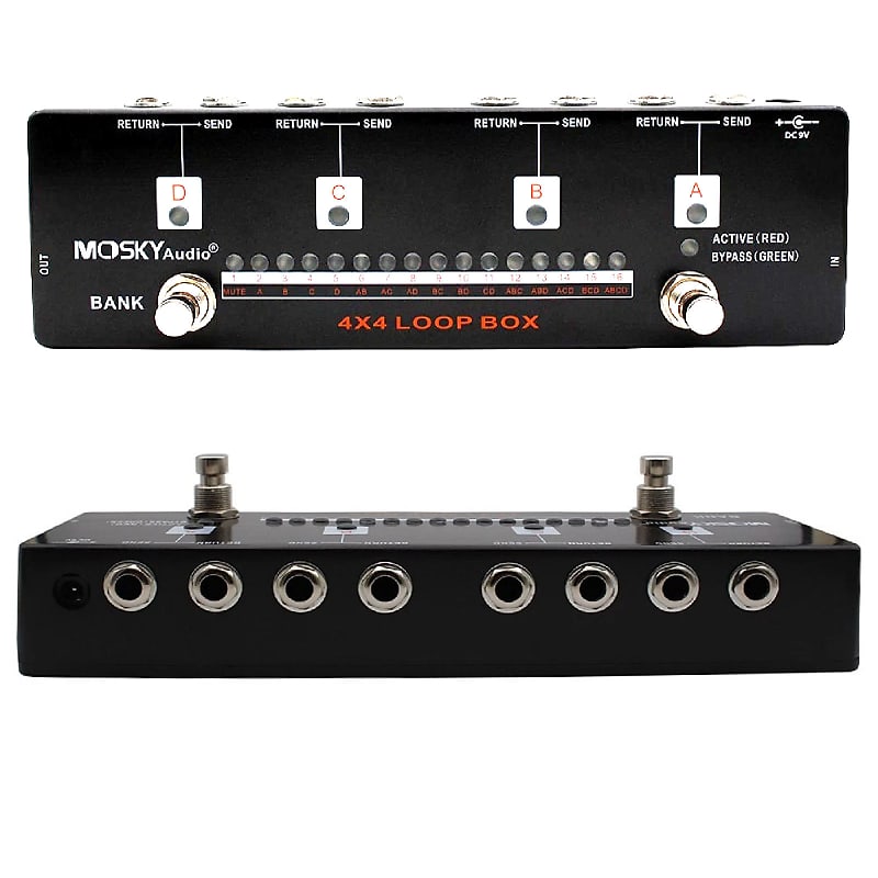 Mosky 4 Loop Box Guitar Effect Pedal 16 Banks Group | Reverb Australia
