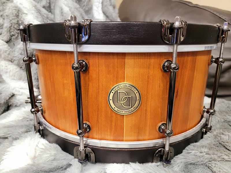 Davies Drum Co Cherry Stave 14x6.5 Snare Drum Wood Hoops - | Reverb