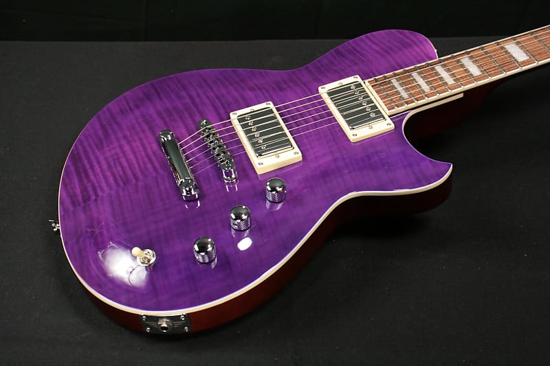 Reverend Roundhouse FM 2021 Purple Flame Maple | Reverb