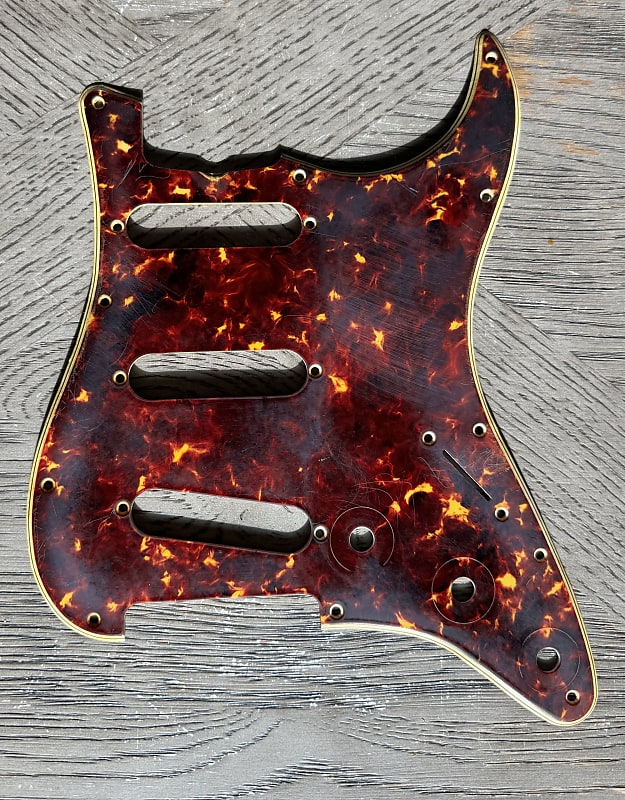 Spitfire Tortoiseshell Strat Pickguard - Relic Tortoise | Reverb