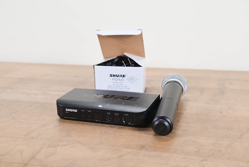 Shure BLX24/PG58 Wireless Handheld Mic System - H10 Band | Reverb