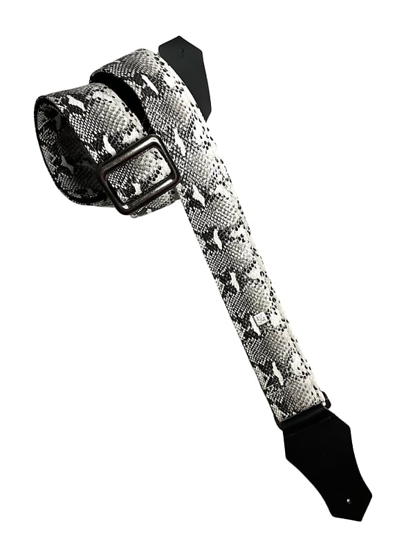 Get'm Get'm White Python 2" Guitar Strap | Reverb