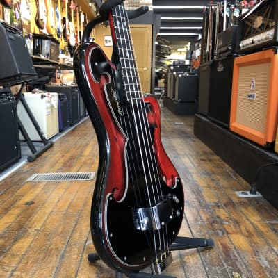 Ampeg USA AEB-1 Scroll Bass 1967 Red Sunburst w/Original Hard | Reverb