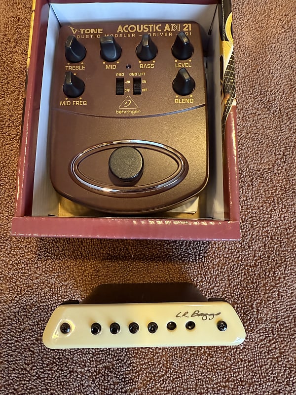 Lr Baggs M1 Passive sound hole pickup & Behringer Acoustic DI | Reverb