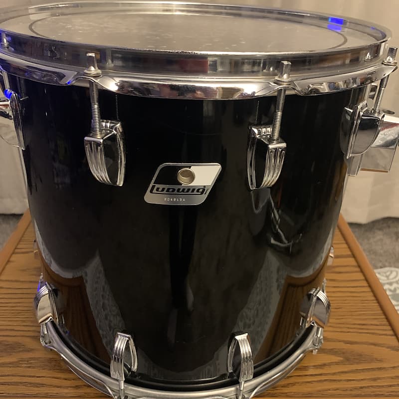 Ludwig 14” Rocker Tom 1980’s - Black | Reverb
