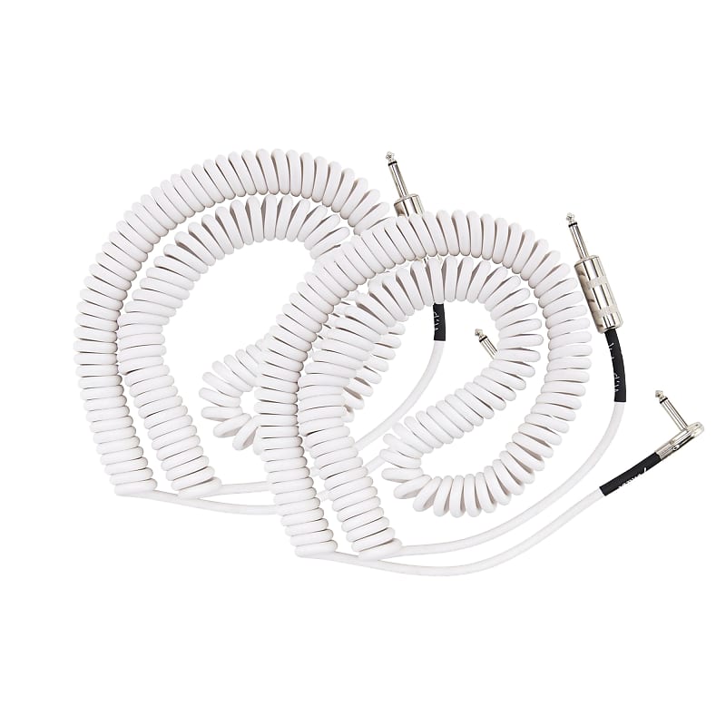 Fender Jimi Hendrix Voodoo Child 30' Cable White 2 Pack | Reverb