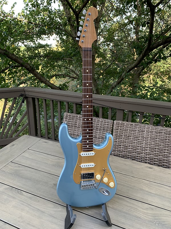 Warmoth Stratocaster 2021 Ice Blue Metallic with Roasted | Reverb