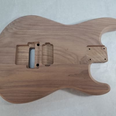 Unfinished Walnut Hxx guitar body - fits Fender Strat | Reverb