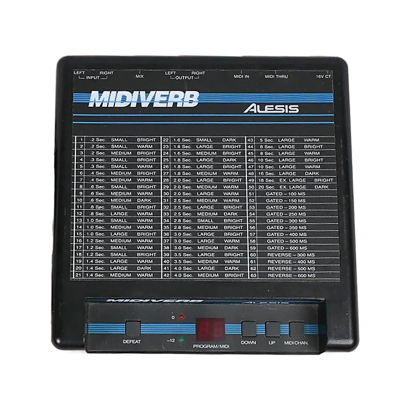 Alesis Midiverb Desktop Reverb Unit | Reverb