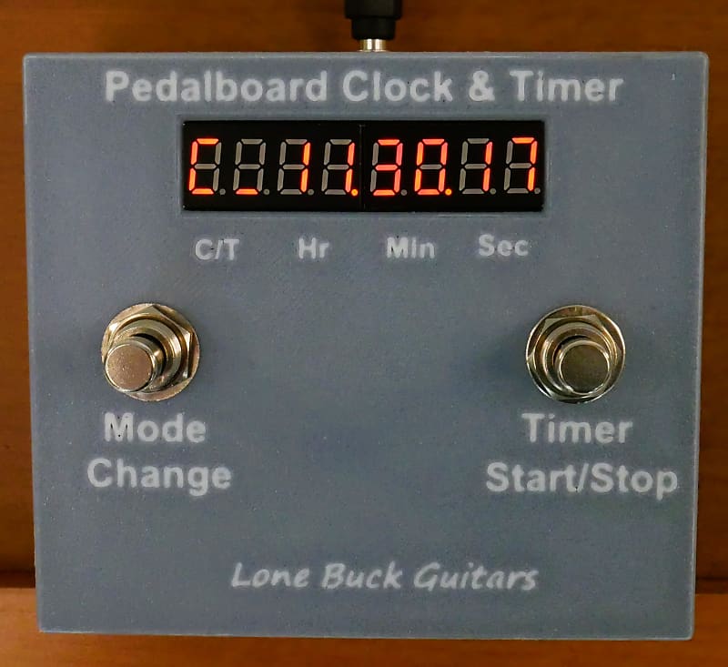 Lone Buck Guitars Pedalboard Clock and Timer Pedal Time Box | Reverb