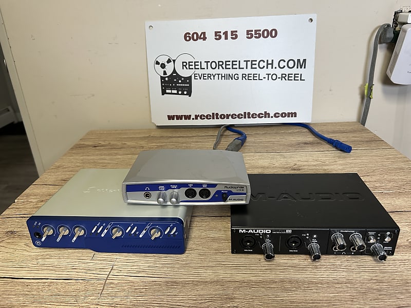 M-Audio Profire 610 MBOX 2 and Audiophile USB | Reverb