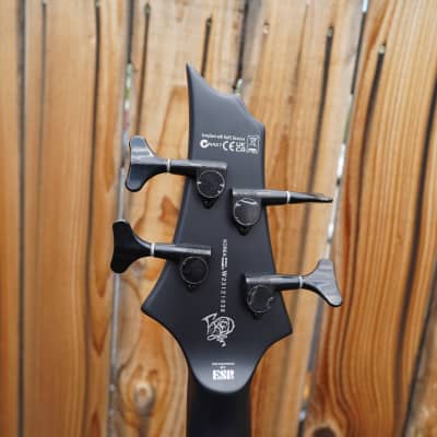 ESP LTD SIGNATURE SERIES FL-4 Black Red Burst Satin 4-String | Reverb