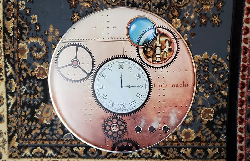 Remo Neil Peart 22” “CLOCKWORK ANGELS / TIME MACHINE” Bass | Reverb