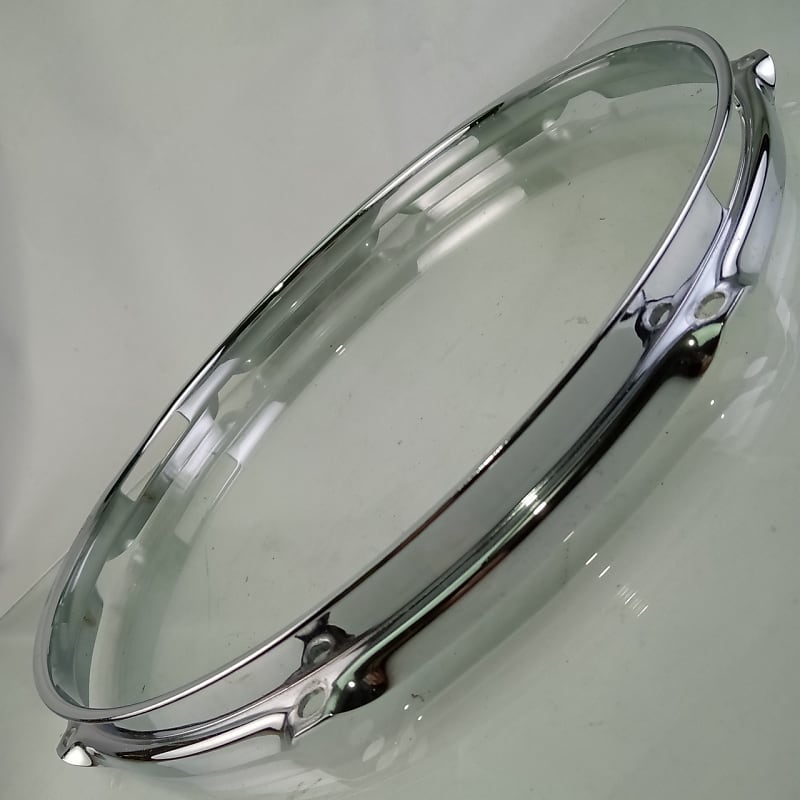 13"8Lug Chrome-BRASS Snare Drum Resonant Rim/Hoop | Reverb