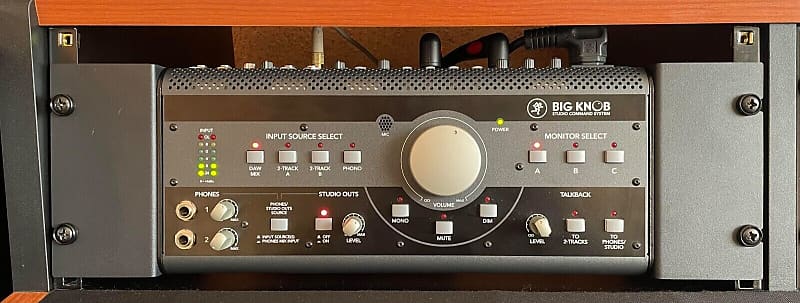 Custom Made 3U Rack mount Ears for Mackie Big Knob - BLACK | Reverb UK