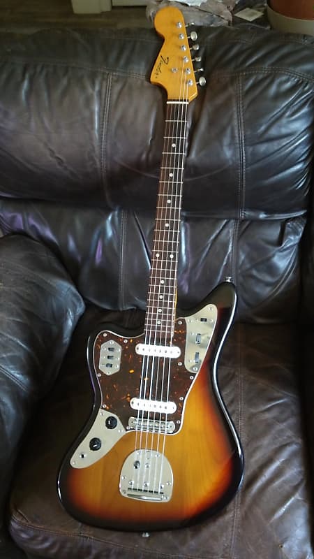 Fender Left Handed Jaguar 1995 Sunburst | Reverb