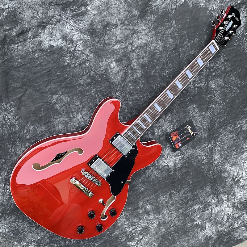 # Grote Red Semi-Hollow Electric Guitar, 335 Style | Reverb Australia