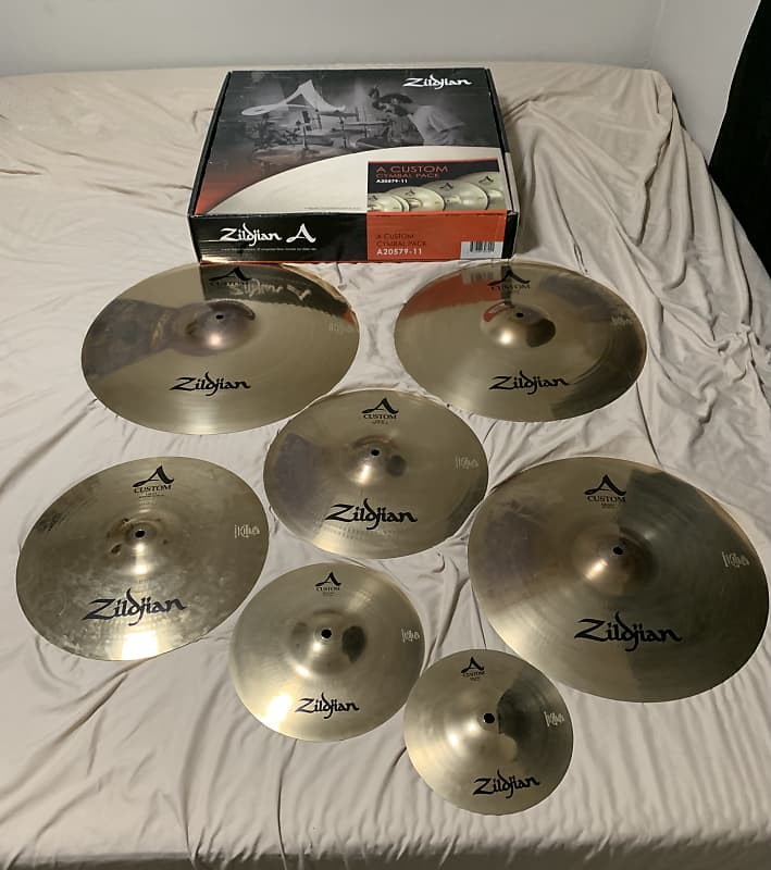 Zildjian A Custom Cymbal Pack with Free 18" A Custom Crash | Reverb