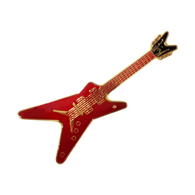 Enamel Pin - ML Electric Red Guitar | Reverb