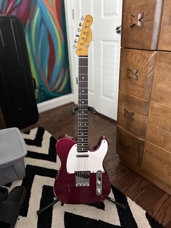 MJT Custom Relic Telecaster - Metallic Raspberry | Reverb