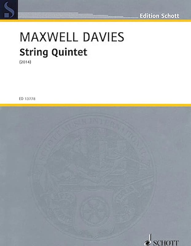String Quintet, Op. 330 - Score and Parts | Reverb